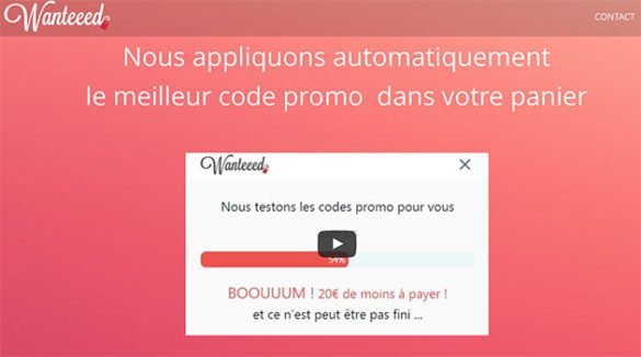 Wanteeed: l’extension qui trouve le meilleur code promo ⋆ Juste Sublime